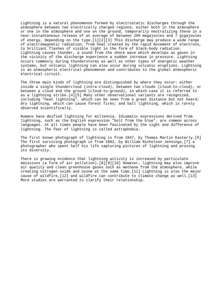 Lightning | PDF | Lightning | Atmosphere