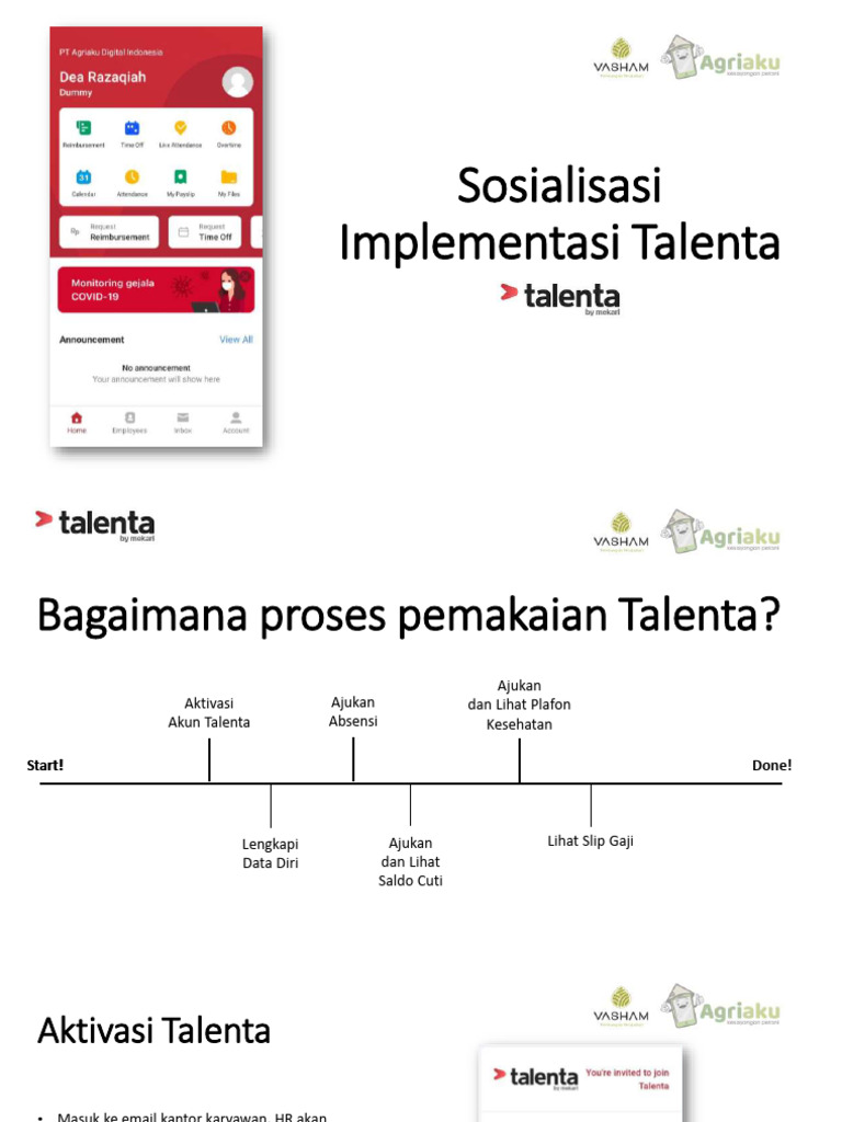 Sosialisasi Impelementasi Talenta | PDF