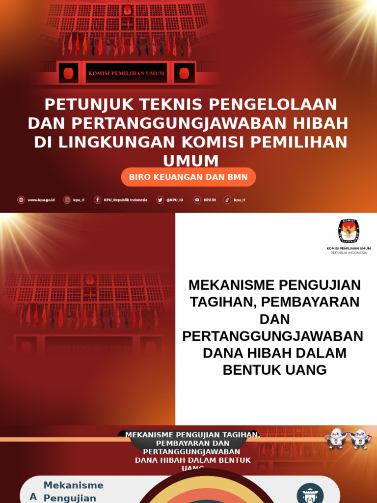 Juknis Pengelolaan Hibah Dilingkungan Kpu (Sesi-2) | PDF