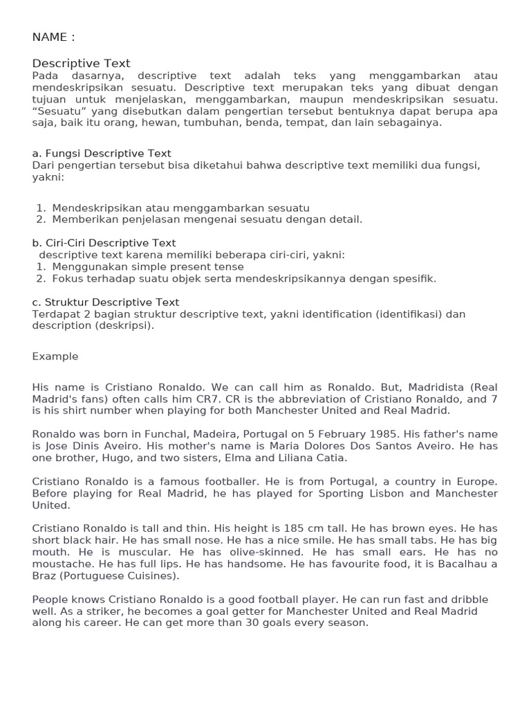 Descriptive Text | PDF