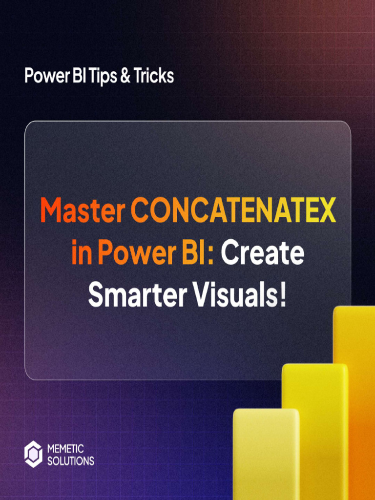 Master CONCATENATEX in Power BI | PDF