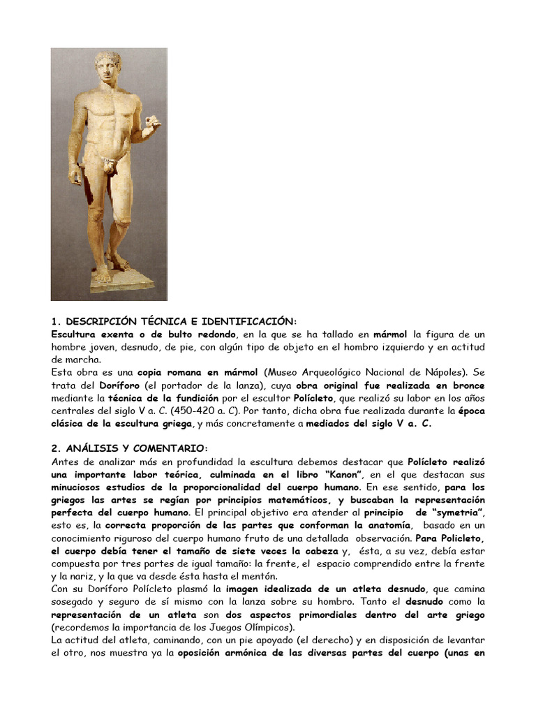 DORIFORO | PDF | Escultura