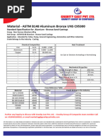 ASTM B148 Aluminum Bronze UNS C95400 | PDF | Aluminium | Bronze