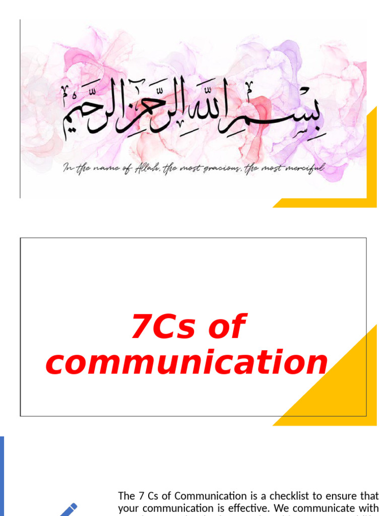 Lecture 10 7Cs of Communication | PDF | Communication | Human Communication