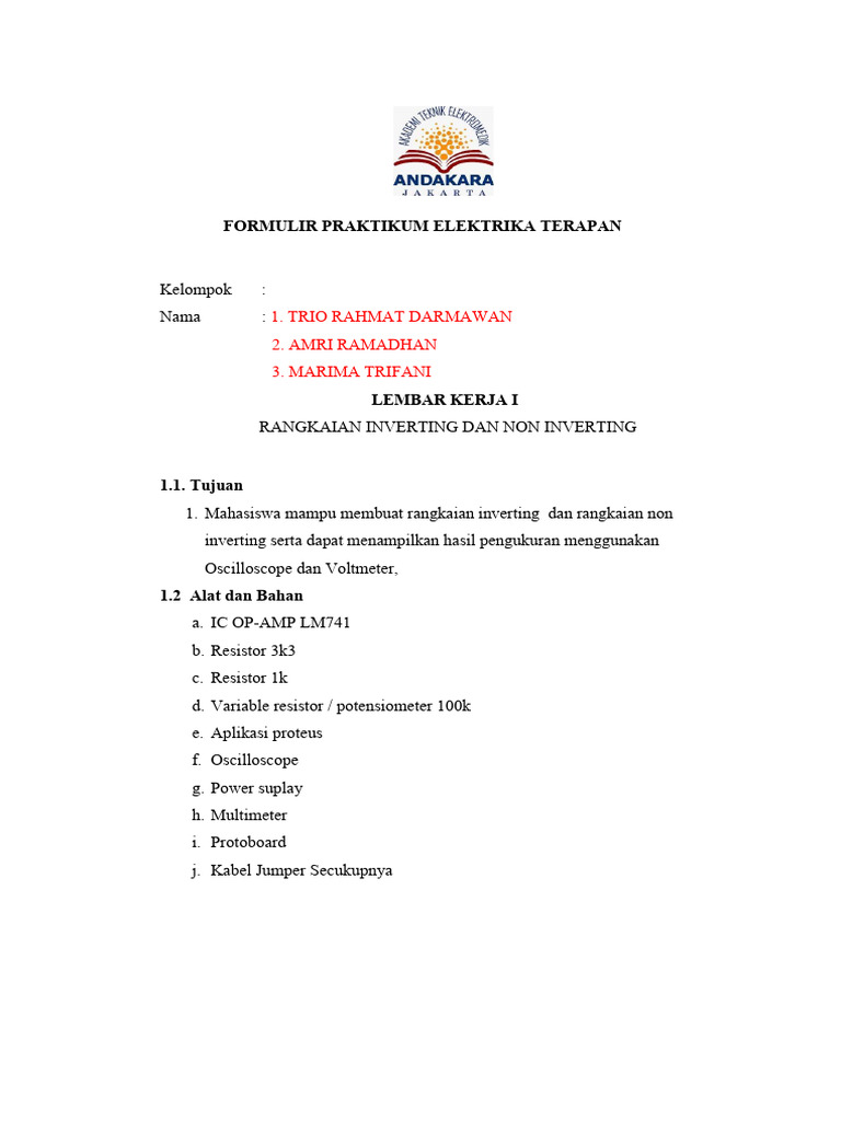 Jobsheet 1 | PDF