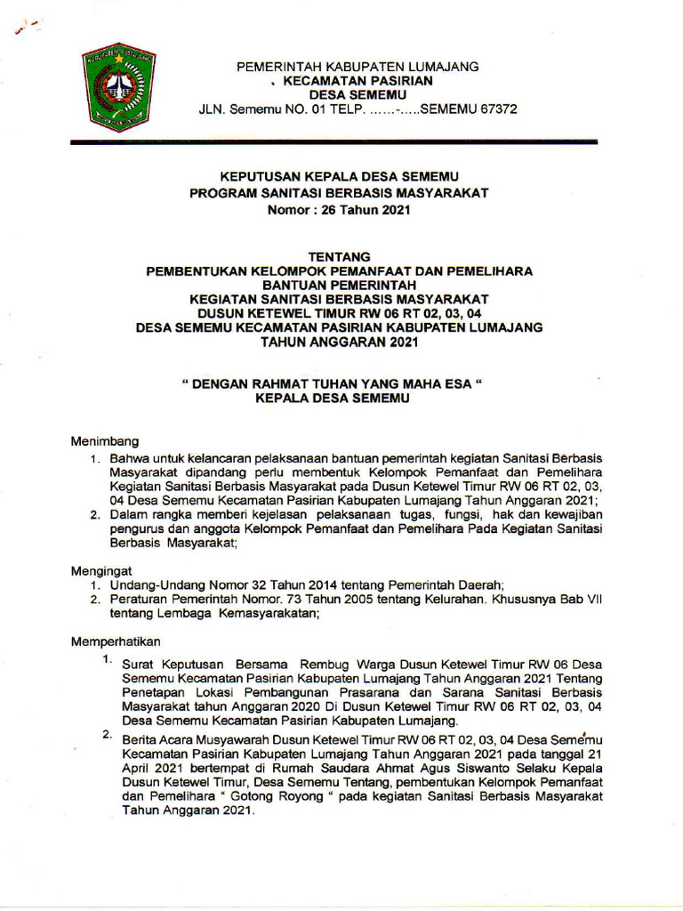 SK KPP Dan AD-ART KPP | PDF