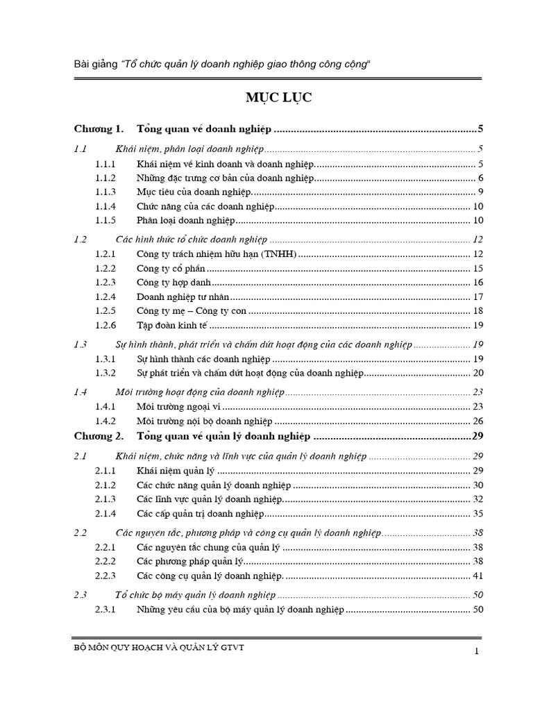 Bai Giang TCQLDN | PDF