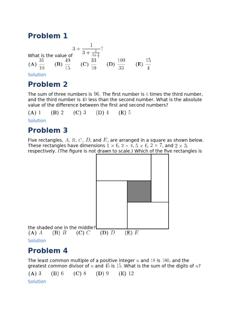 2022 Amc12a | PDF | Circle | Numbers