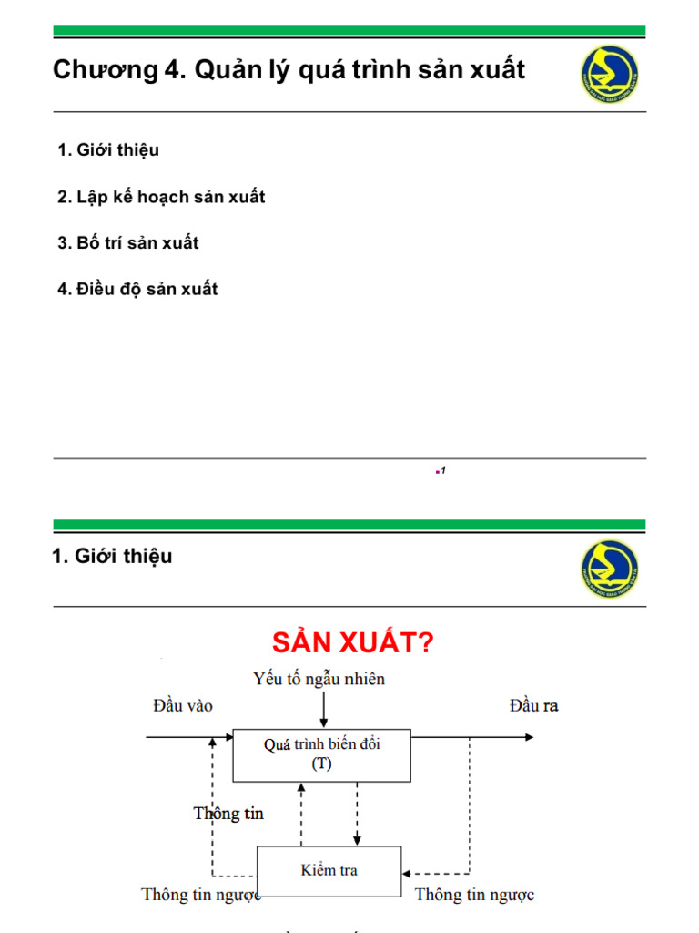 Chuong 4 - Quan Tri San Xuat | PDF