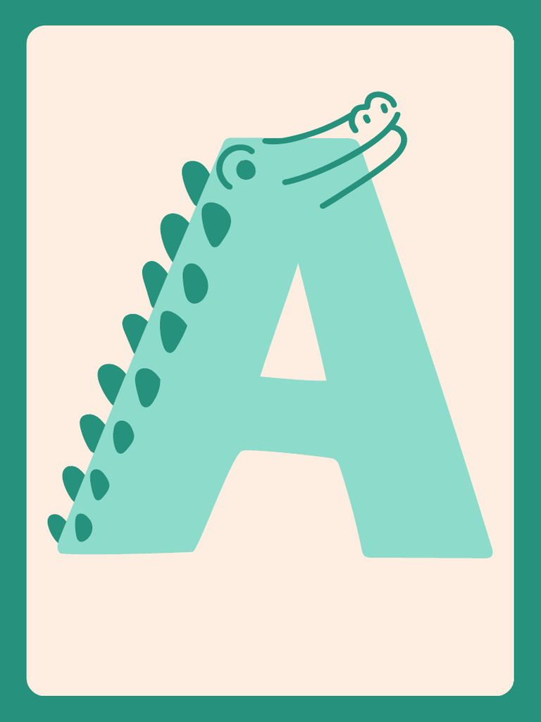 Cute Animal Alphabet Wall Display | PDF