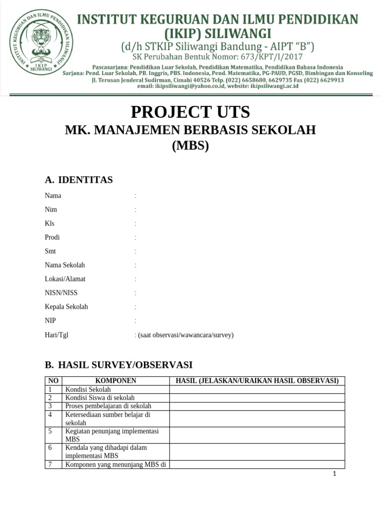 Project Uts MK MBS | PDF | Karier & Perkembangan
