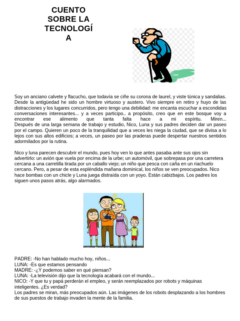 Cuento Sobre La Tecnología (1) | PDF | Conocimiento