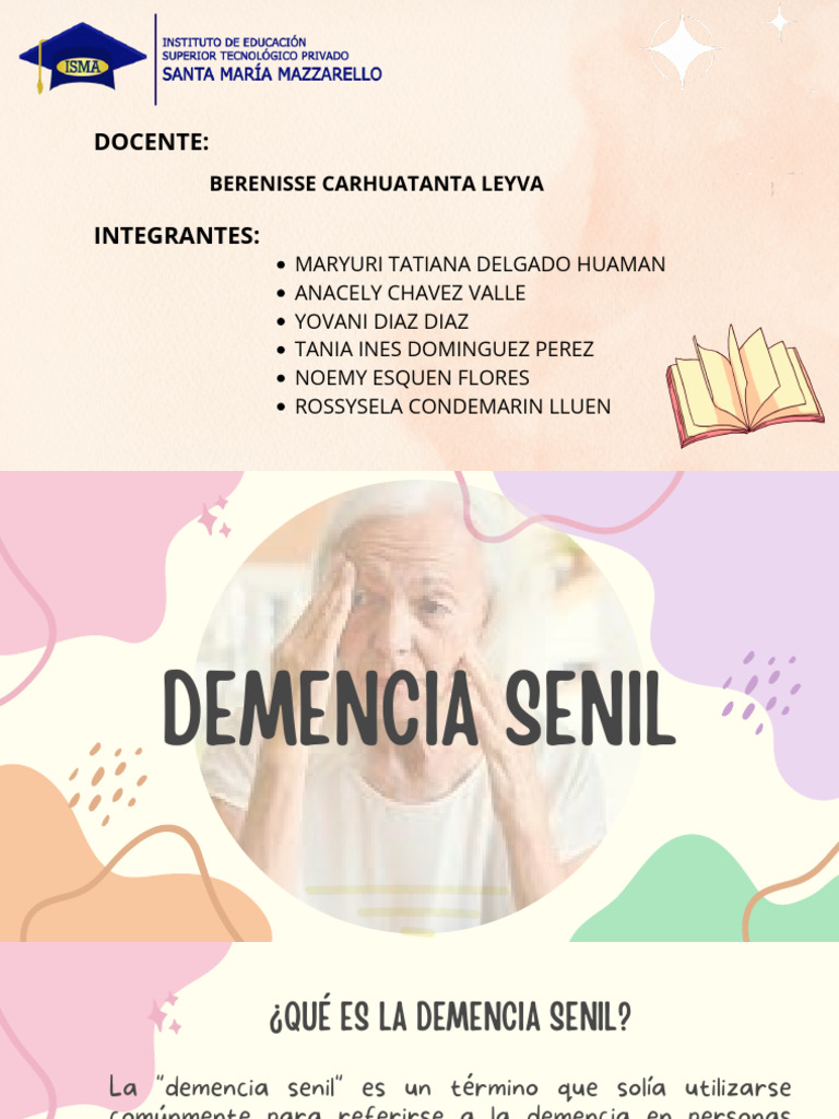 DEMENCIA_SENIL__GRUPO_8 | PDF | Demencia | Enfermedad de Parkinson