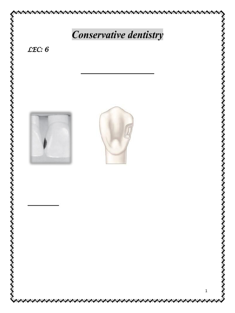 operative classification | PDF | Tooth | Dental Anatomy