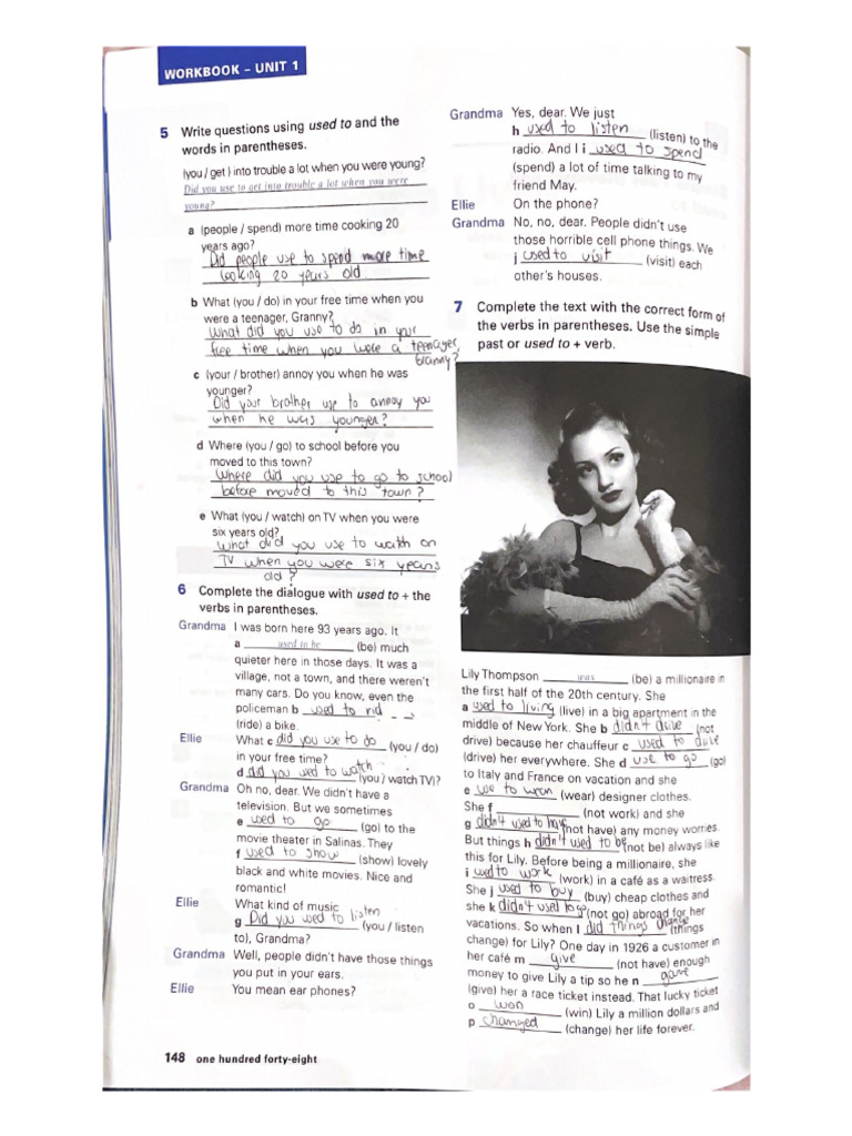 Workbook - Unit 1 | PDF