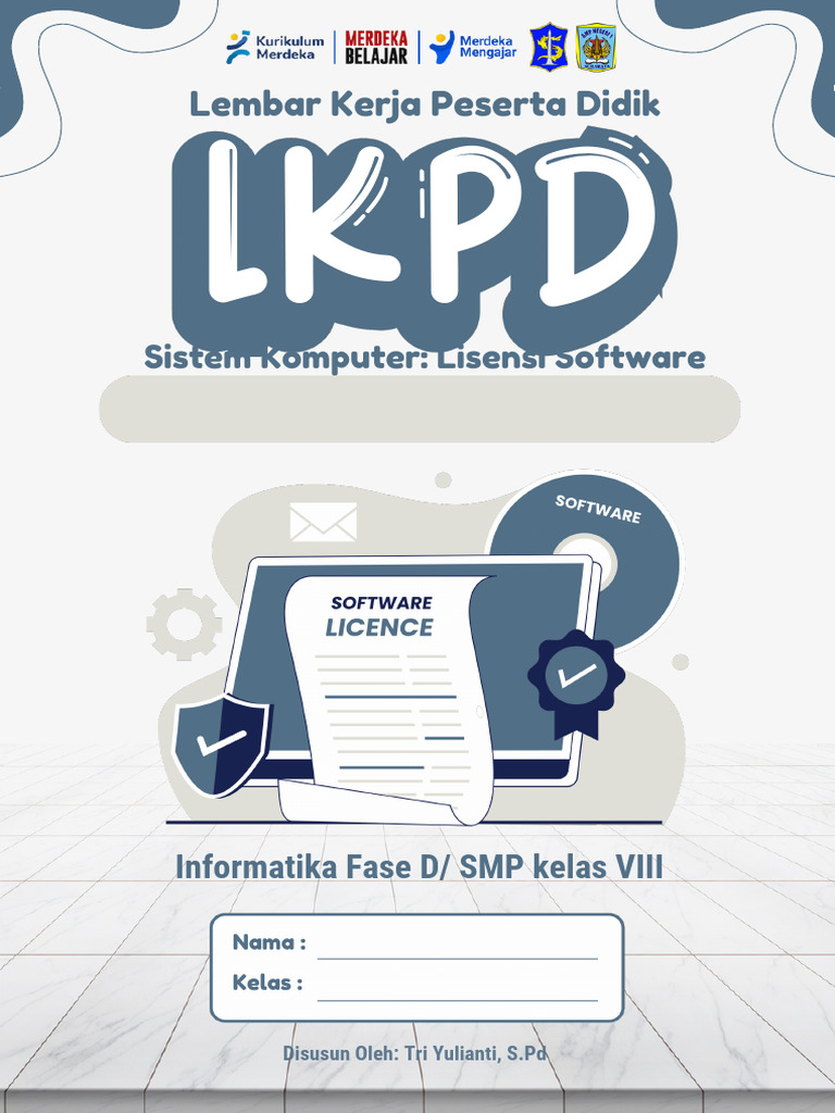 Kelas 8. LKPD Sistem Komputer Lisensi Software - PDF - 20241023 - 184448 - 0000 | PDF | Komputer