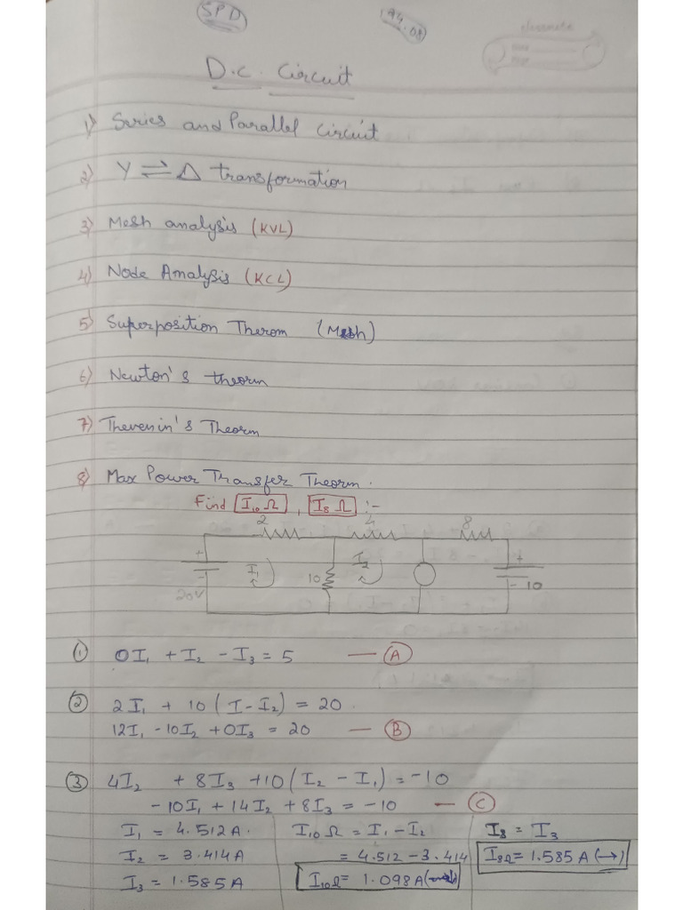 D C Circuit Rkdemy Pdf