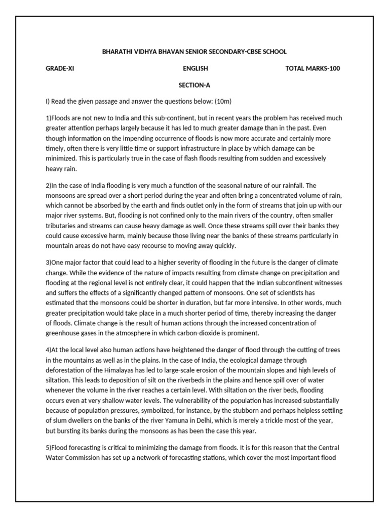 Grade 11 Eng | PDF | Kite | Flood