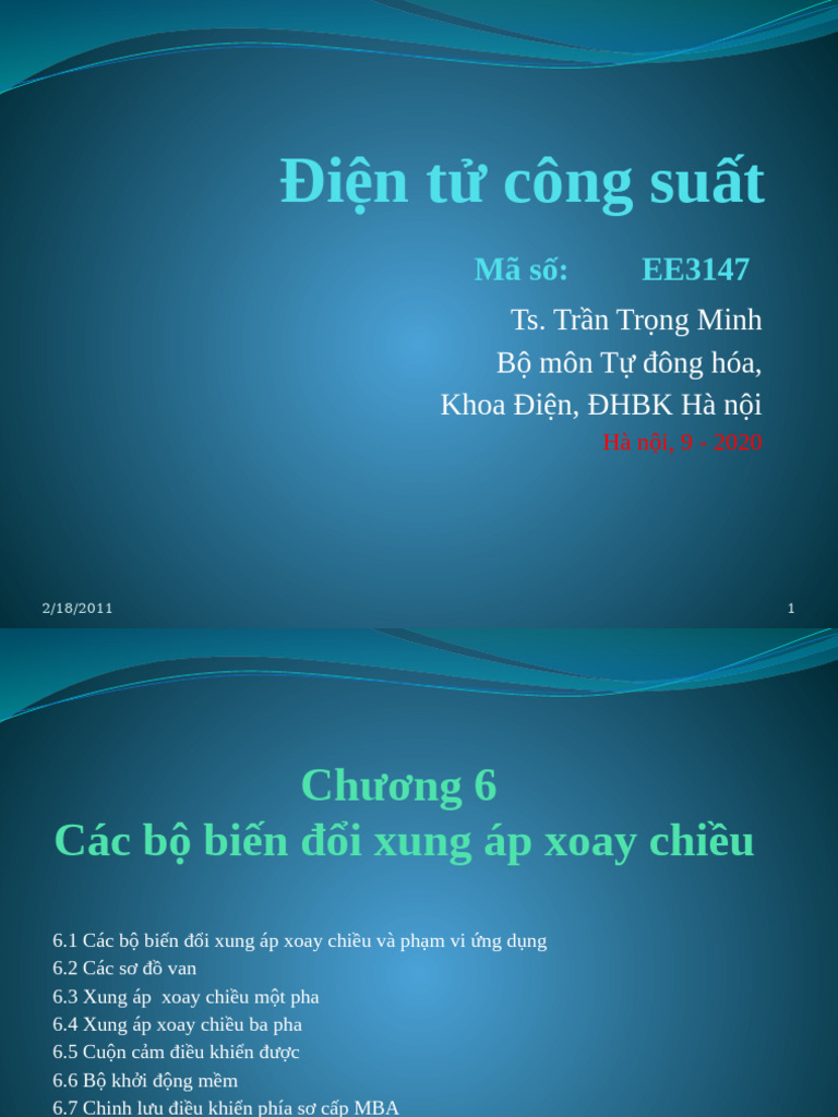 Điện Tử Công Suất - CH6 - XungapAC | PDF