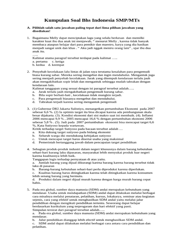 Latihan Soal Olimp | PDF