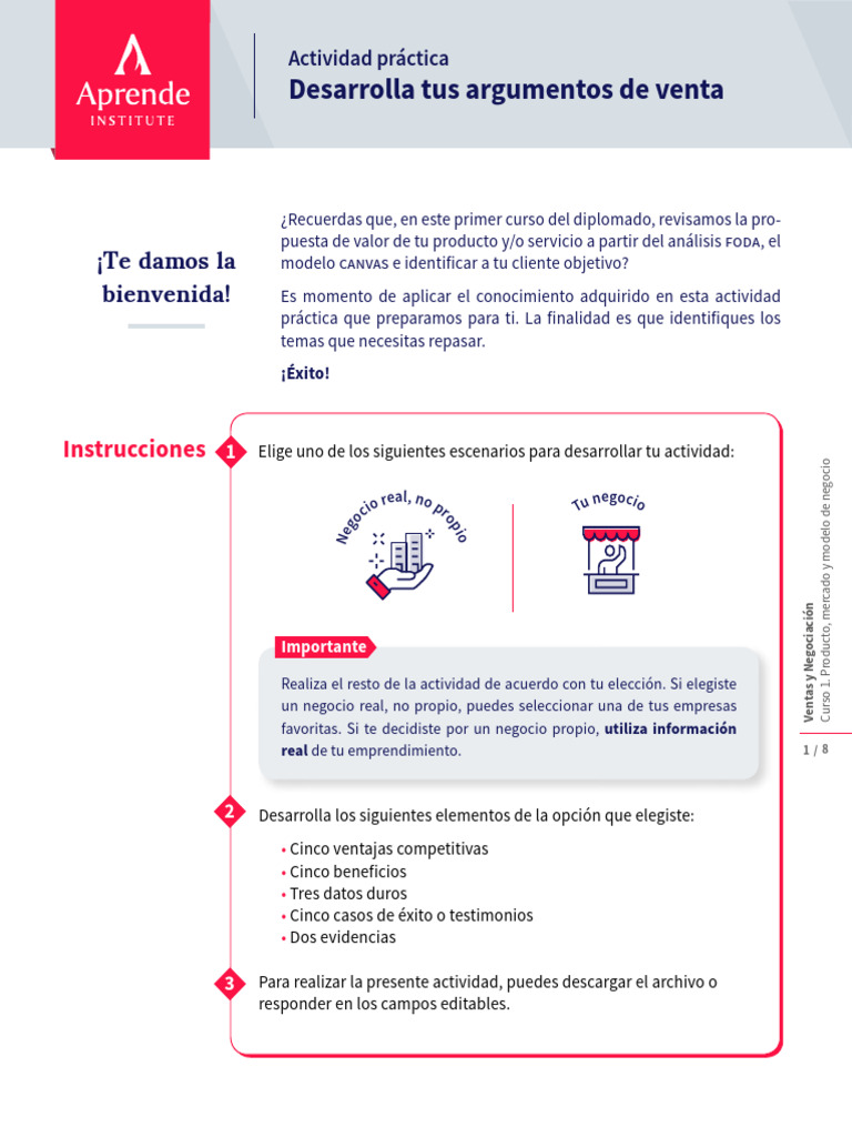 Ventas y Negociacion Curso1 | PDF | Producto (Negocio) | Cliente