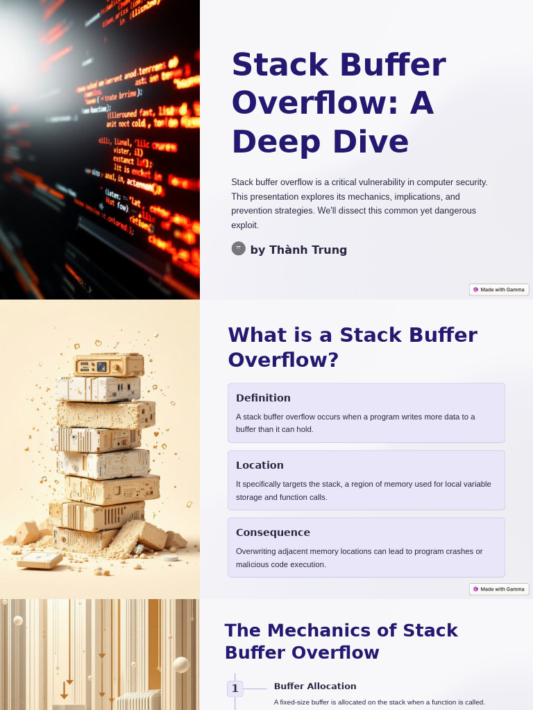 Stack Buffer Overflow A Deep Dive | PDF | Information Technology | Security