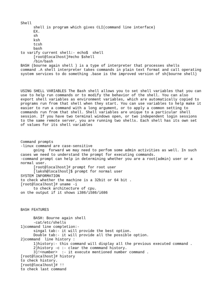 shell | PDF | Command Line Interface | Shell (Computing) shell | PDF | Command Line Interface | Shell (Computing)