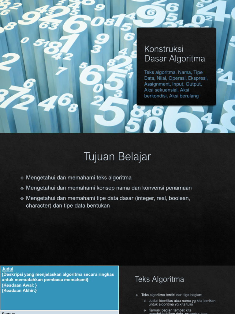 Konstruksi Dasar Algoritma-1 | PDF | Komputer