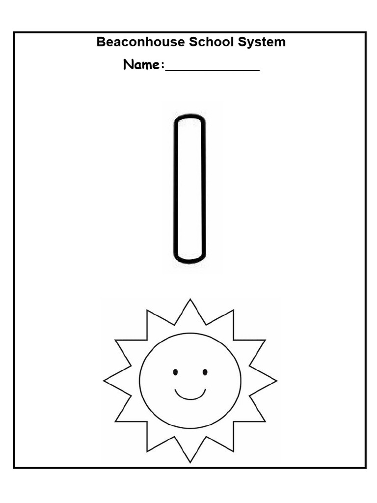 Colour in number 1 | PDF