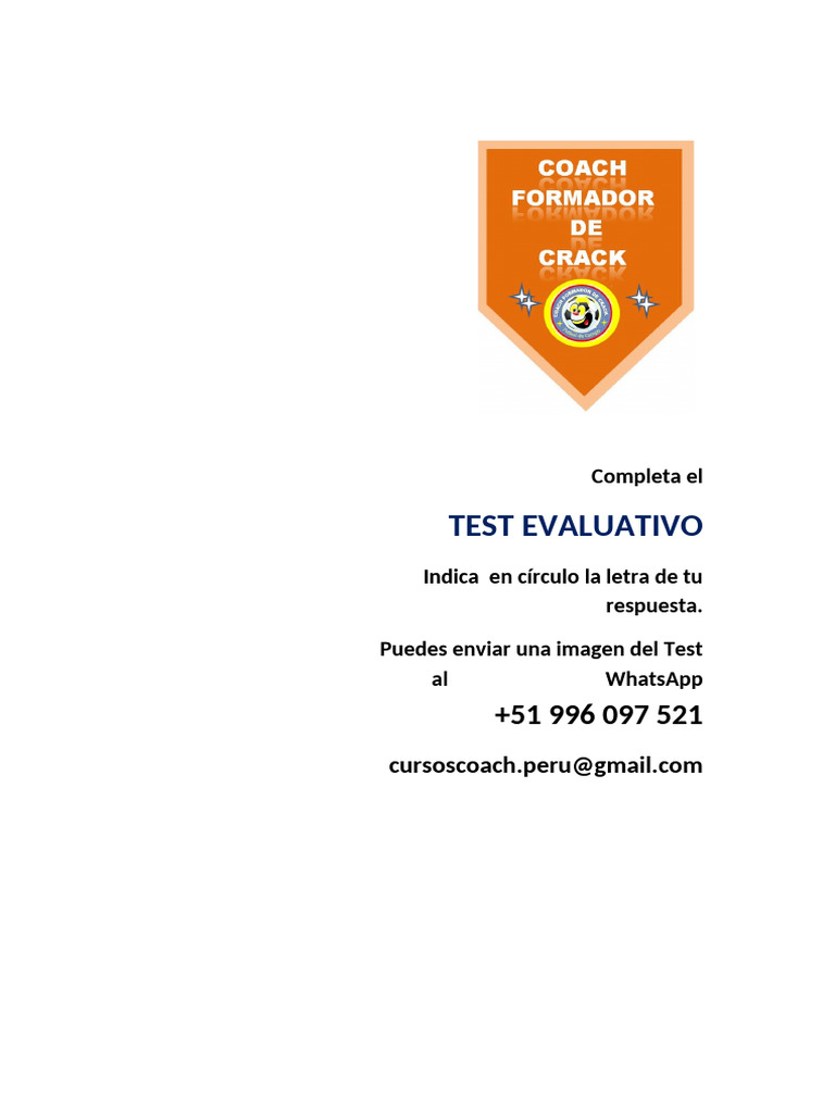 CFC Test Evaluativo | PDF