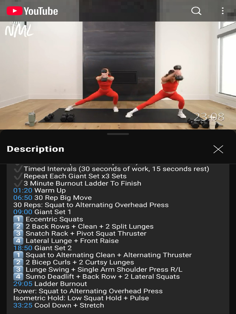 Build 30 Day 1 30-Minute Full Body Workout (Leg Focus, All Standing ...