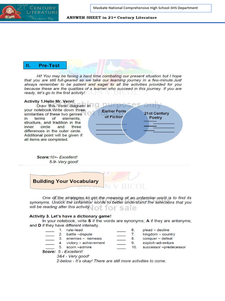 21stc - Lit q1 m2 l4 Template | PDF