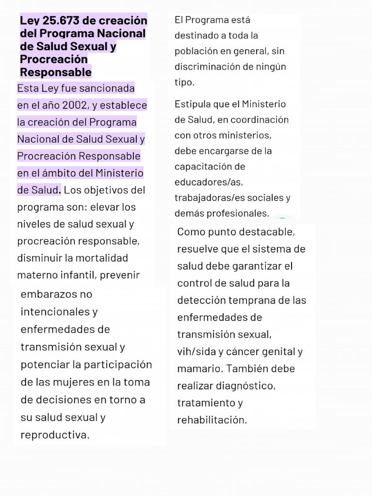 Ley 25673 - 240924 - 071003 | PDF