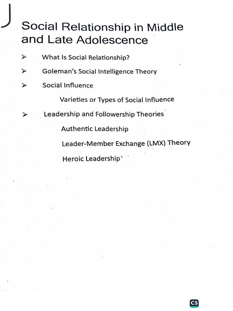 Social Relationship | PDF