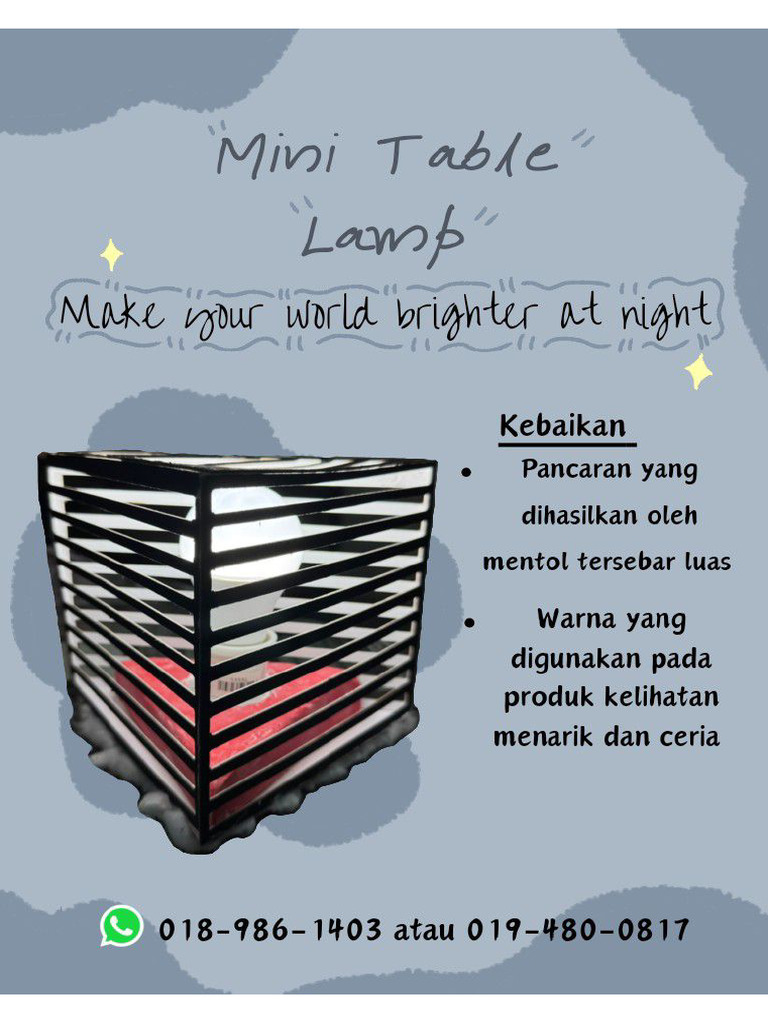 Projek RBT Mini Table Lamp | PDF