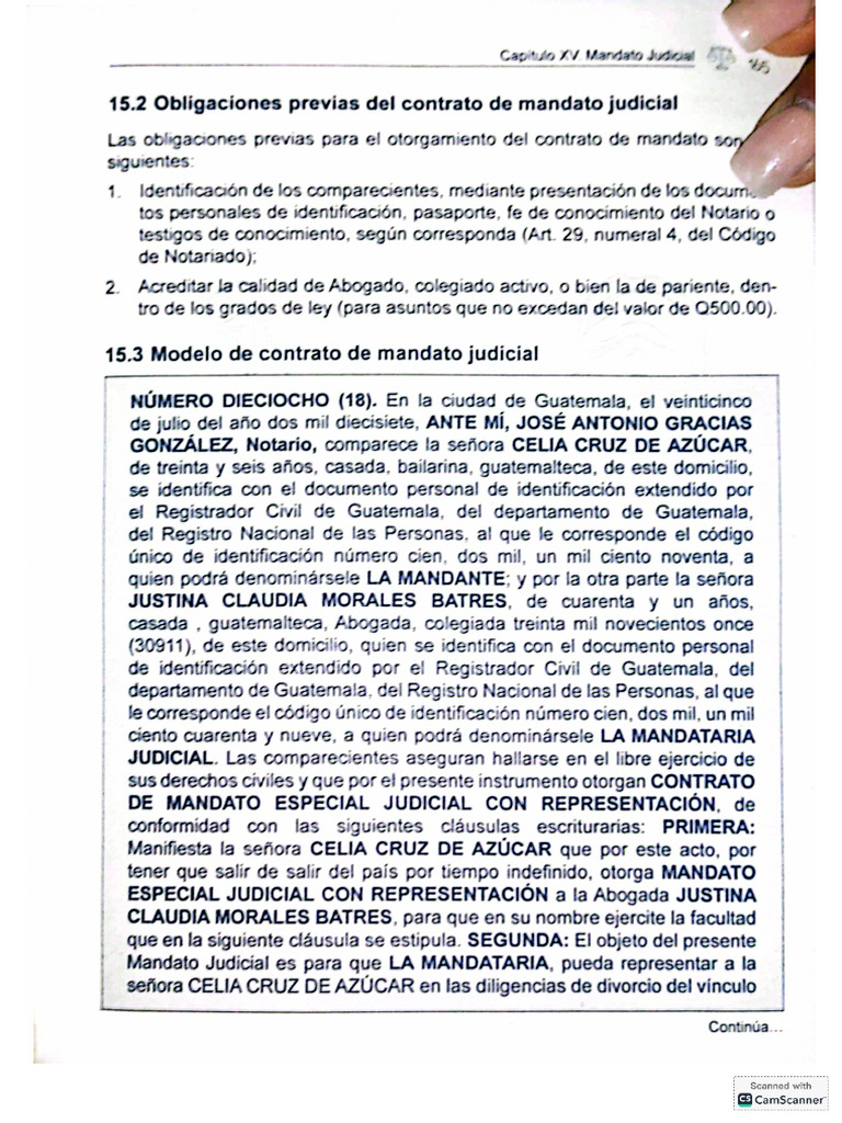 Modelo de Mandato Judicial | PDF