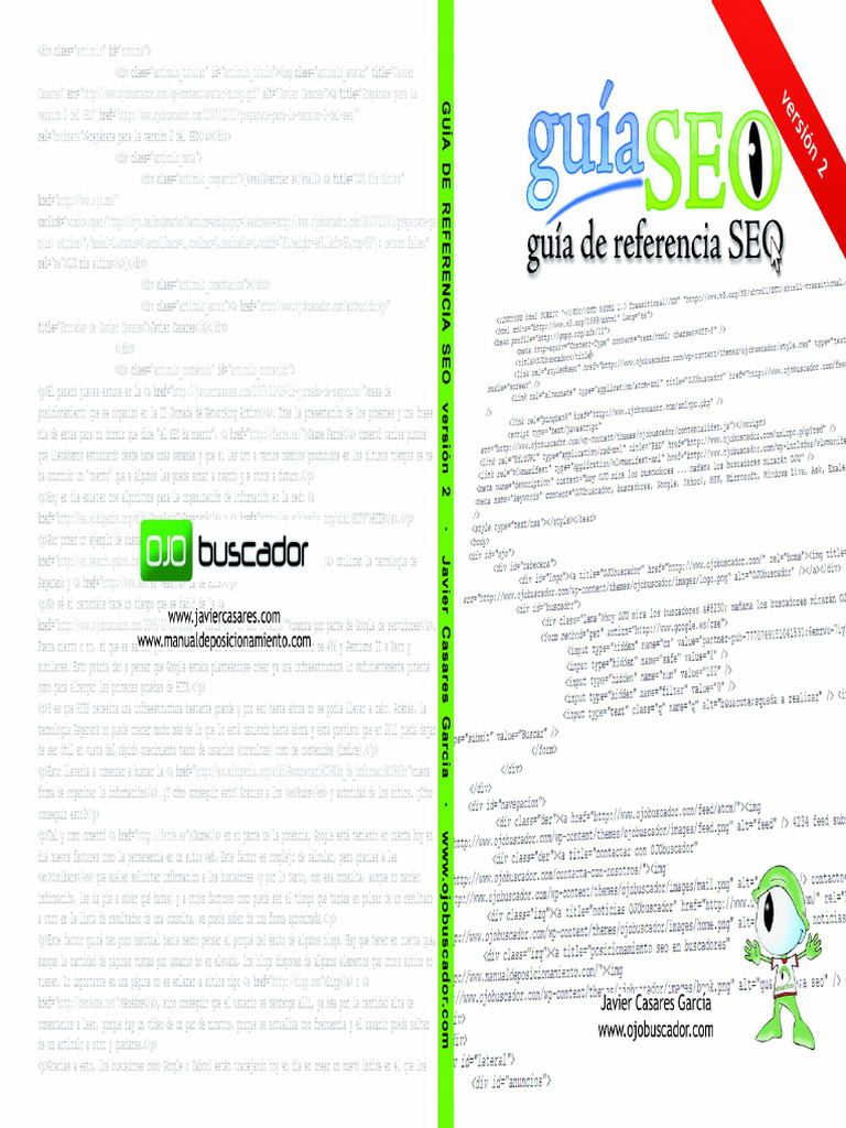 Guia de Referencia SEO | PDF | Posicionamiento en buscadores | HTML