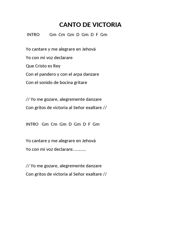 Canto de Victoria | PDF