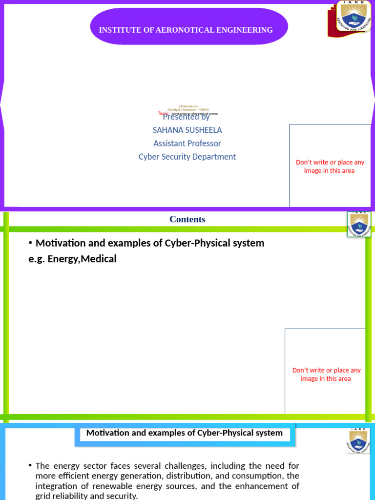 Motivation and Examples of CPS (Energy, Medical) | PDF | Electrical ...