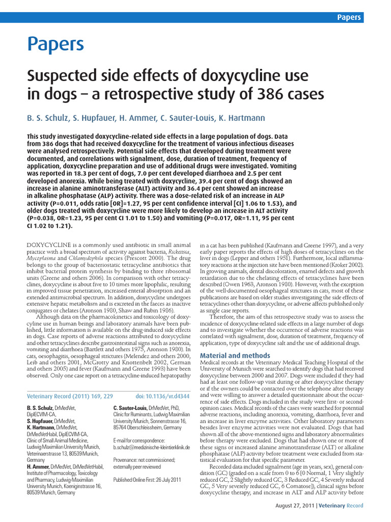 doxycycline | PDF | Clinical Medicine | Medical Specialties