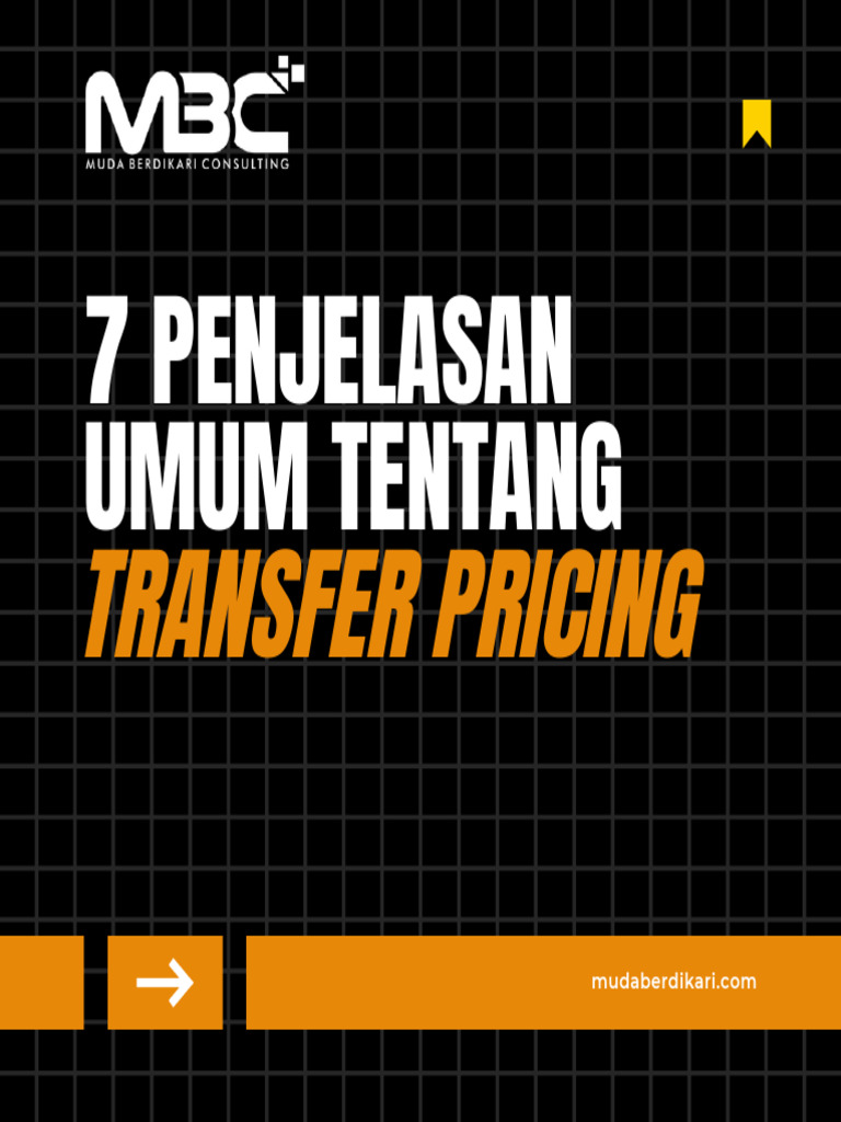 7 Penjelasan Umum Transfer Pricing | PDF | Bisnis | Hukum