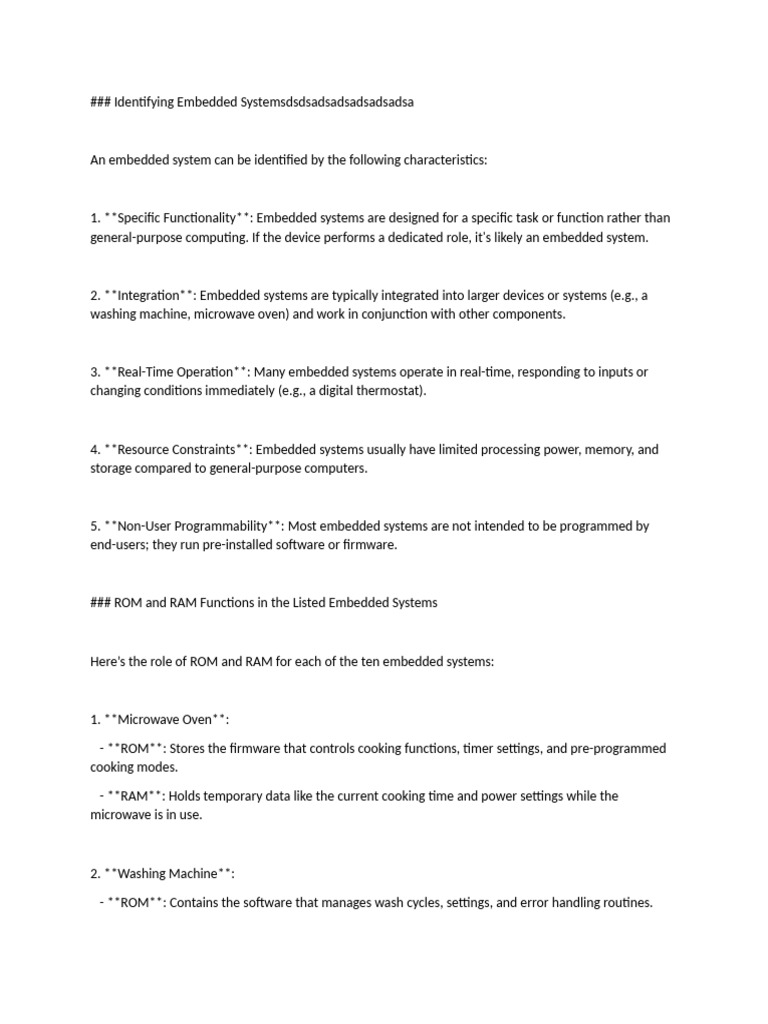 dsai3021889ioojoooน่่ร่ร่ร่ร้้า | PDF | Embedded System | Read Only Memory