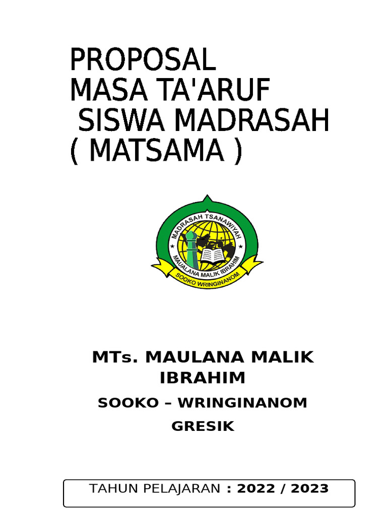 Proposal Matsama 2022-2023 | PDF