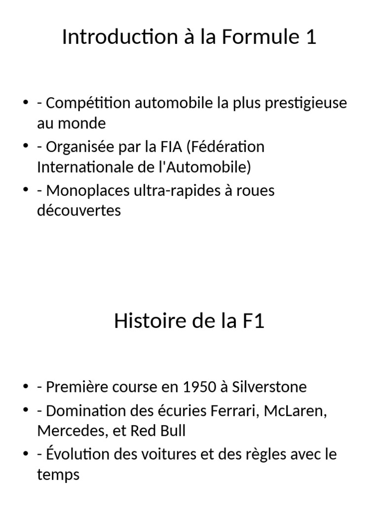 Formula1 Presentation | PDF