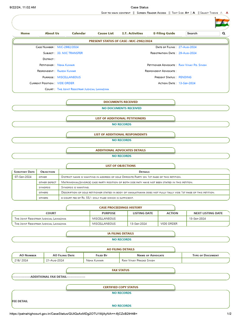MJC Case Status Annexure - 4 | PDF | Justice | Crime & Violence