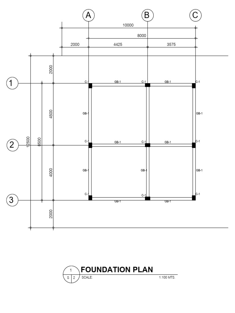 Tie Beam Floor Plan Overview | PDF