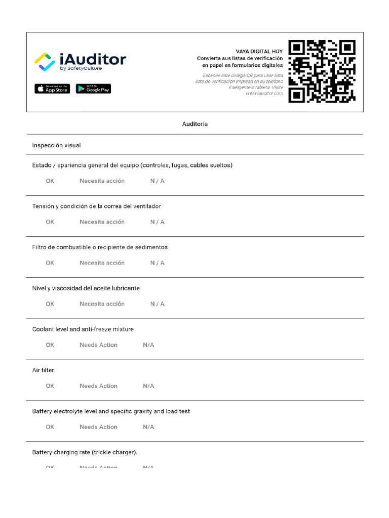 basic-diesel-generator-maintenance-checklist | PDF basic-diesel-generator-maintenance-checklist | PDF