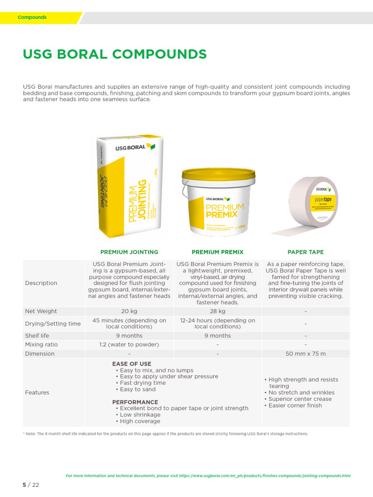 USG Boral Product Catalogue-6 | PDF | Drywall | Building Materials