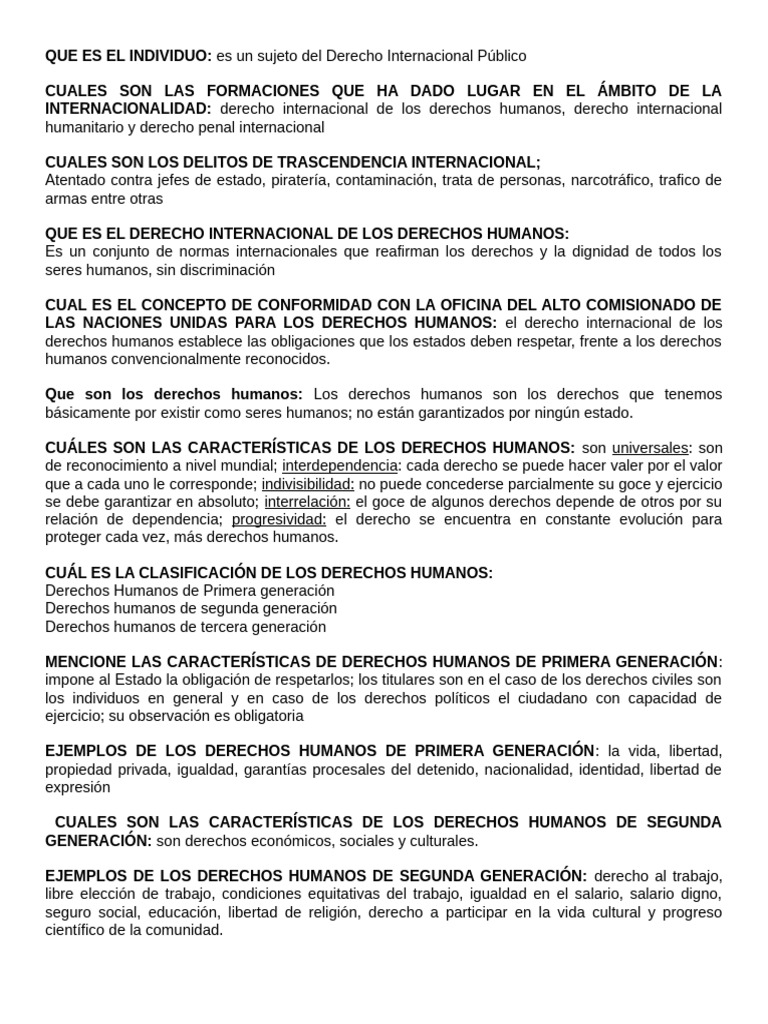 Derechos Humanos y Derecho Internacional | PDF | Derechos humanos ...
