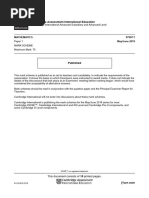 Cambridge International A Level: Mathematics 9709/31 May/June 2020 ...